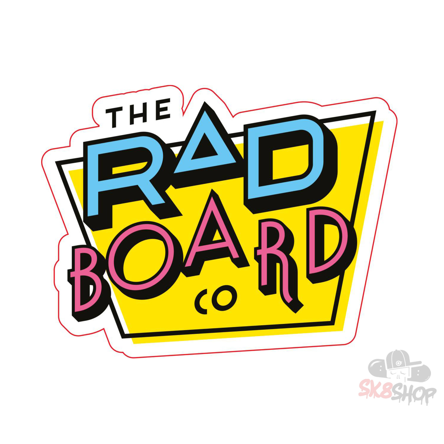 RAD Logo Sticker - Sk8Shop